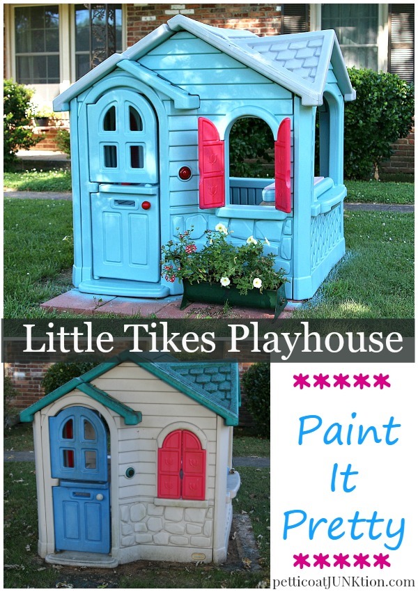 Little-Tikes-Playhouse-Extreme-Paint-Makeover-Petticoat-Junktion-How-To-Paint-Little-Tikes-Playh-1