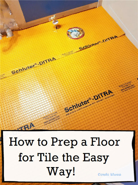 how to prepare a floor for tile the easy way
