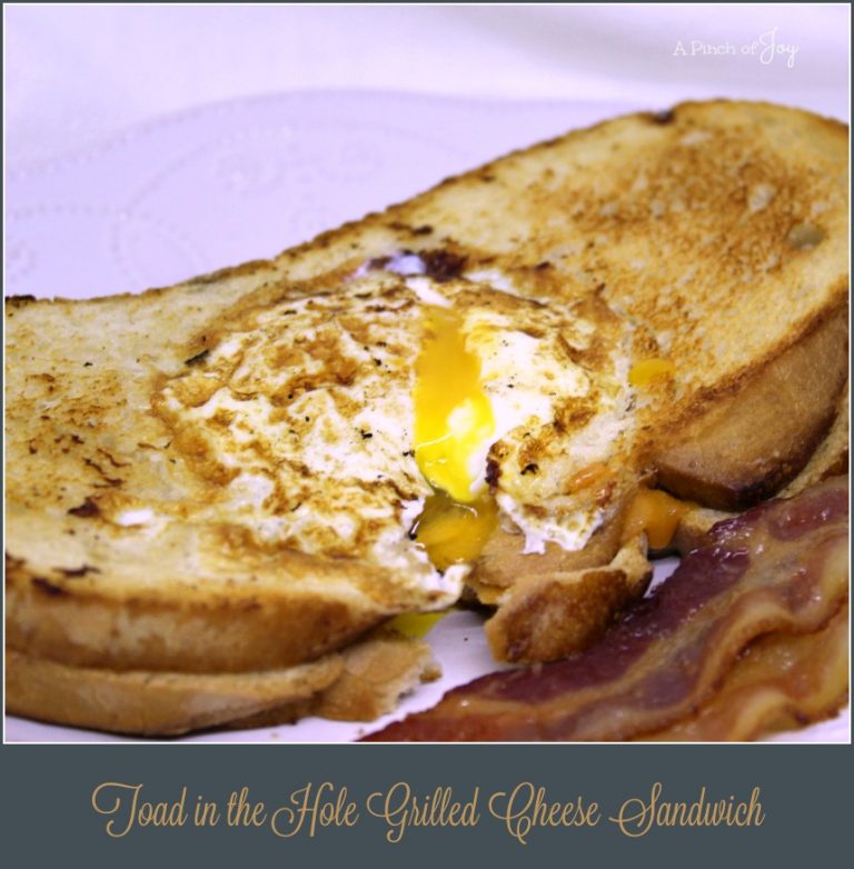 Toad in the Hole Grilled Cheese Sandwich